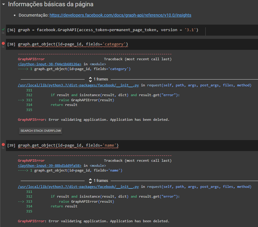 Erro na solicitação dos dados. | IA Expert Academy